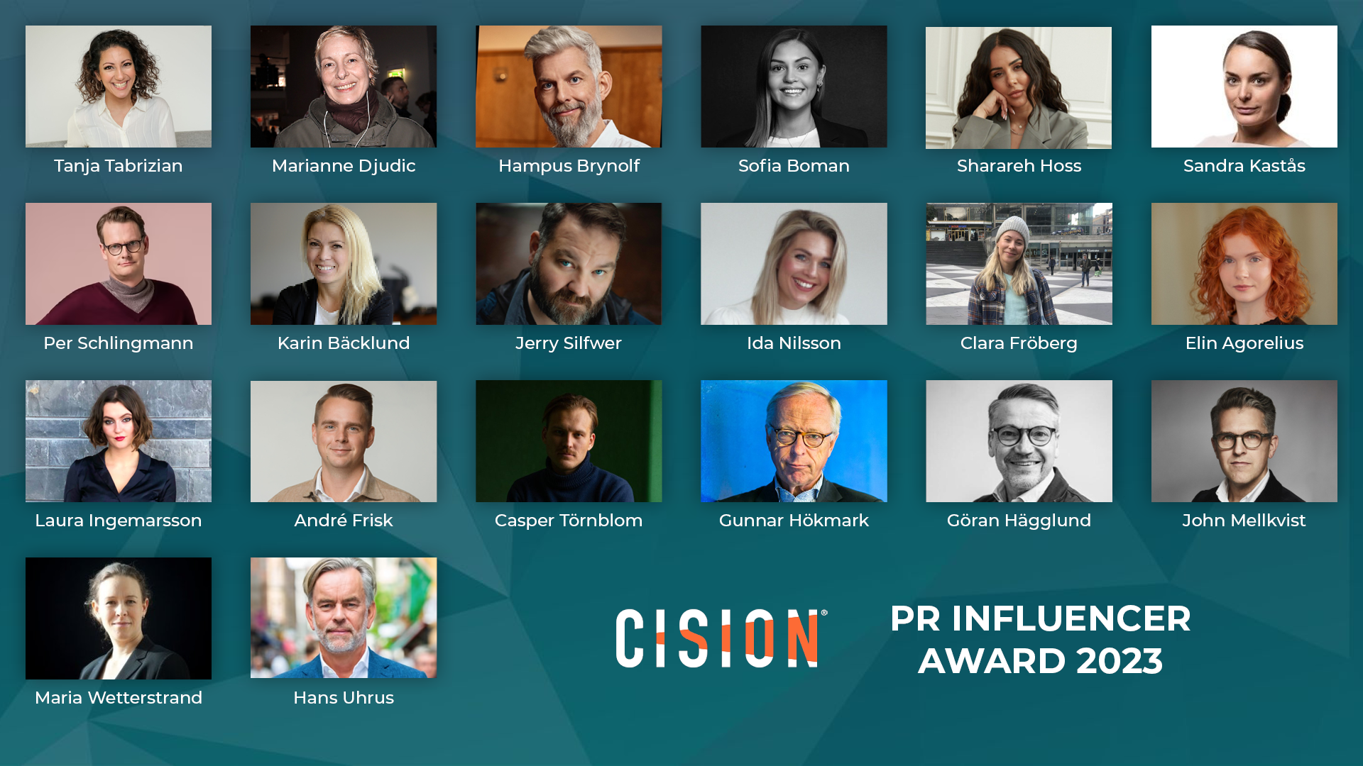 Här är årets nominerade till “Cision PR Influencer Award 2023”